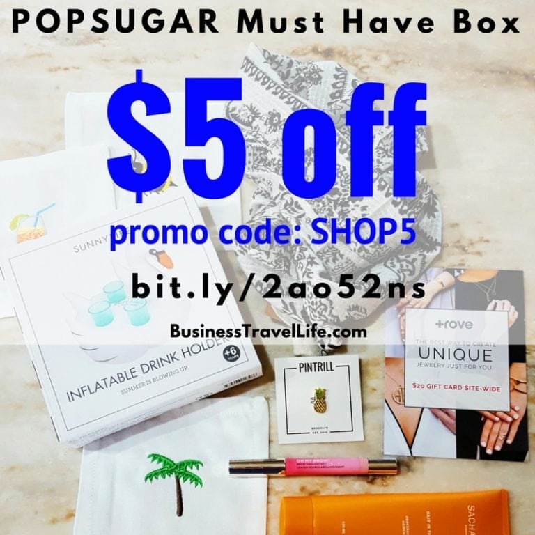 Product Review: POPSUGAR Must Have Box July - Business Travel Life