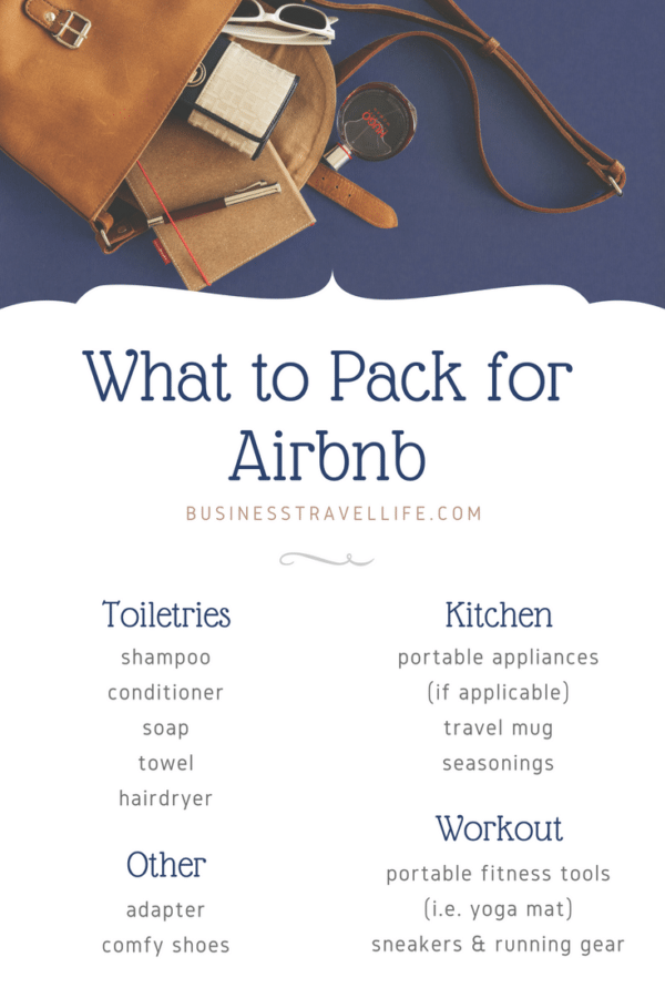 What to Pack for Airbnb: Add These Items to your Work Trip Packing List
